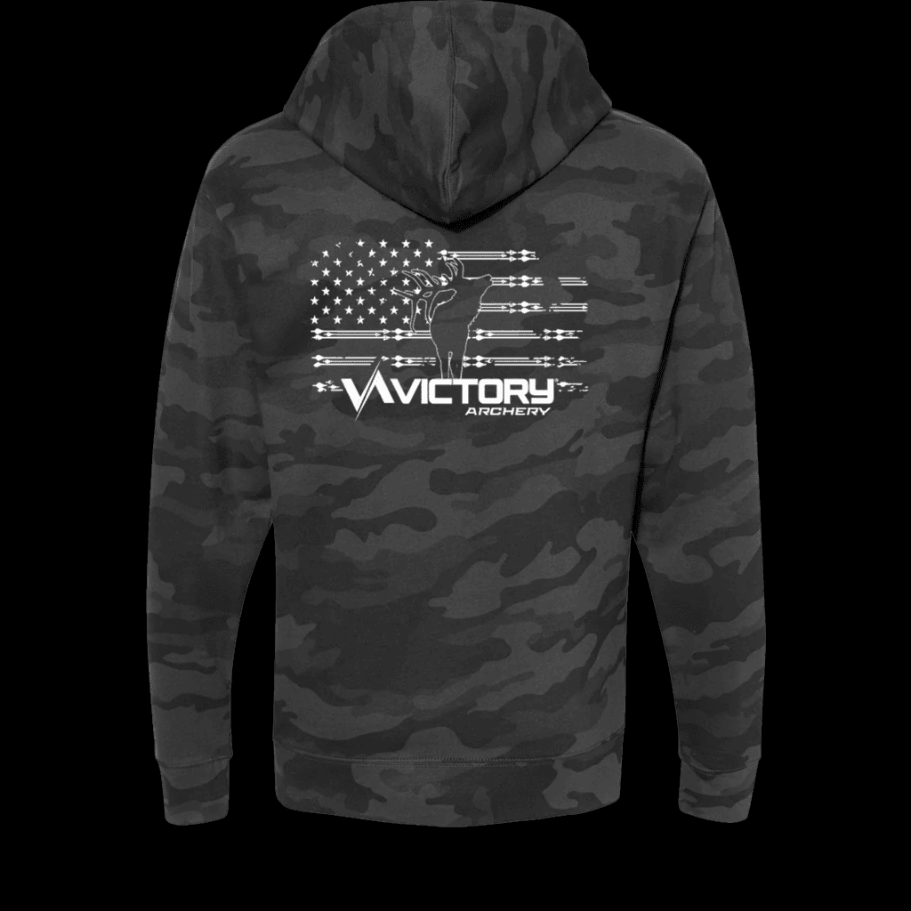 Victory Black Camo Elk Hoodie | Archery Apparel